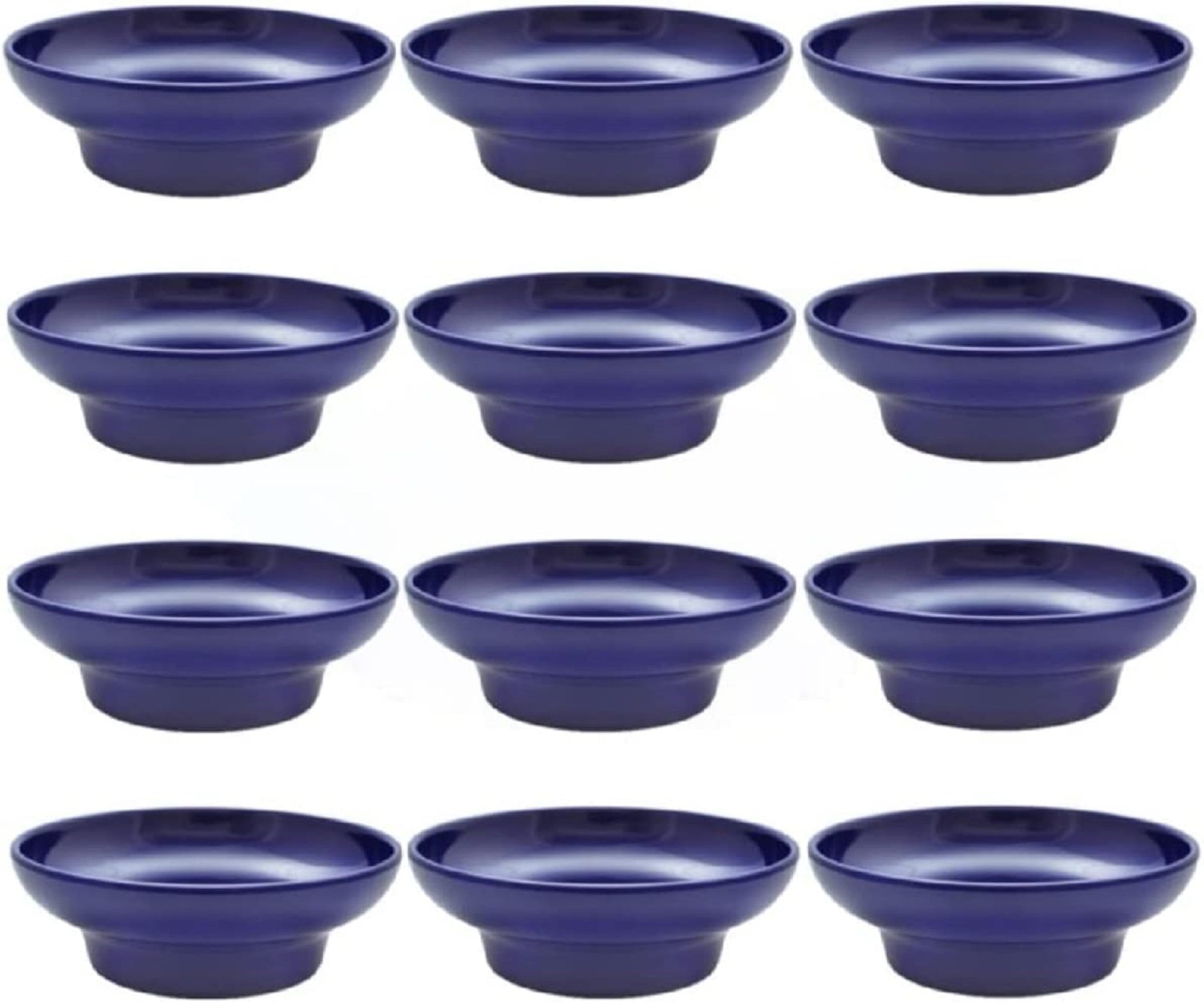 Truecraftware – Set of 12- Salsa Dish 8 oz. Cobalt Blue Color Melamine ...