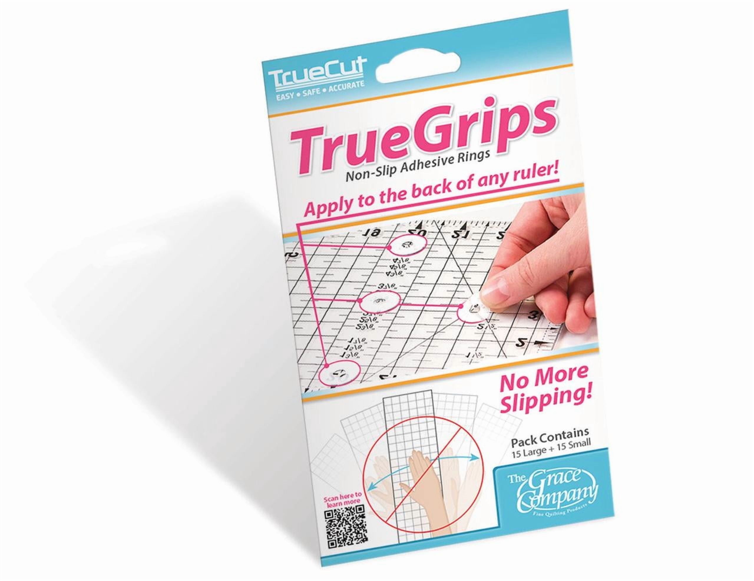 Truecut Non-Slip Truegrips - 30Pk Non-Slip Adhesive Rings For Rulers ...