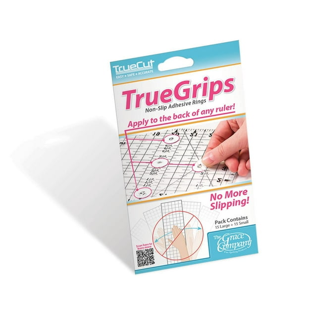 Truecut Non-Slip Truegrips - 30Pk Non-Slip Adhesive Rings For Rulers ...