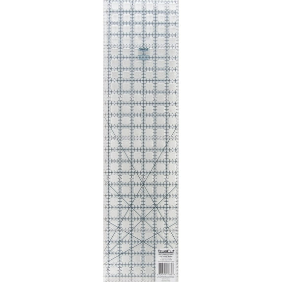Truecut Rectangle Ruler 6.5"X24.5" - Works With Rotary Cutters, Fabric ...