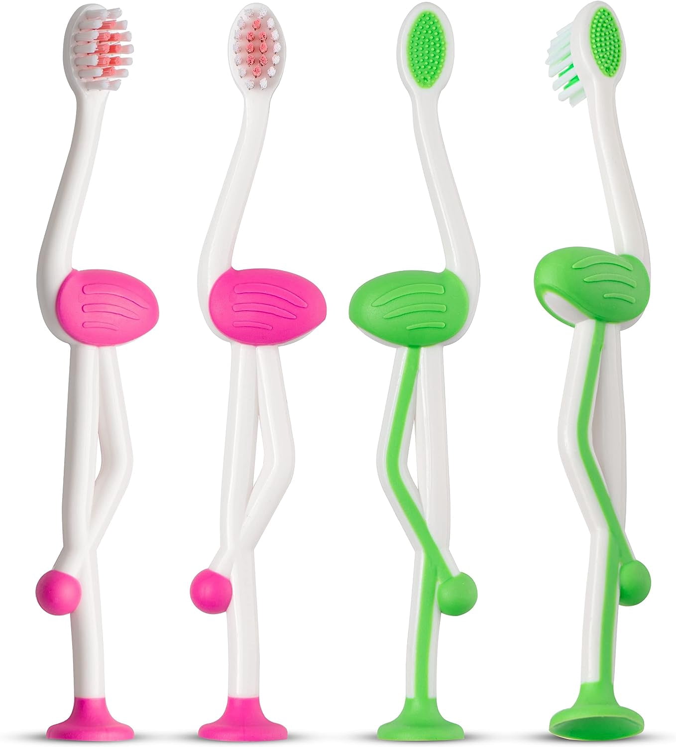 Trueocity Safari Kids Soft Bristle Child Toothbrushes Flamingo Design ...