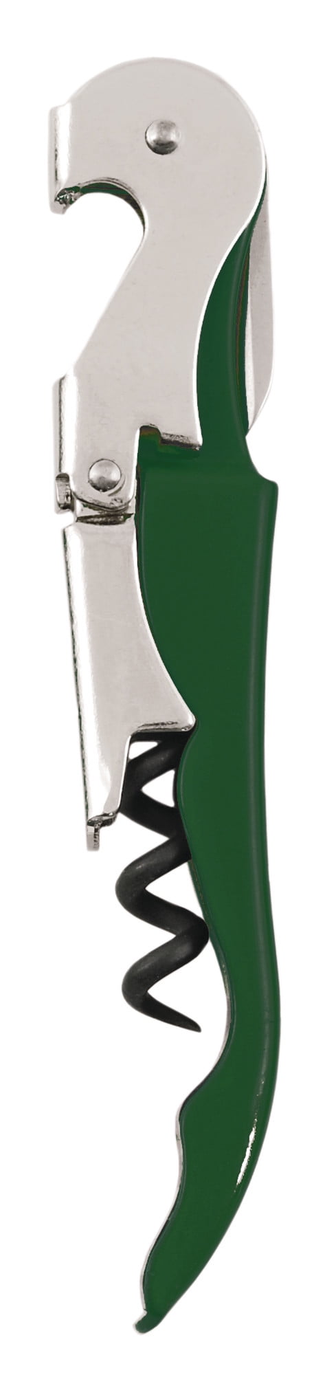 Truetap™ Green Double Hinged Waiter's Corkscrew Bottle Opener with Foil ...