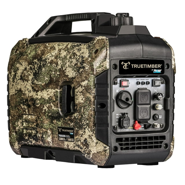 Pulsar Truetimber 2300-Watt Portable Inverter Generator for Camping ...