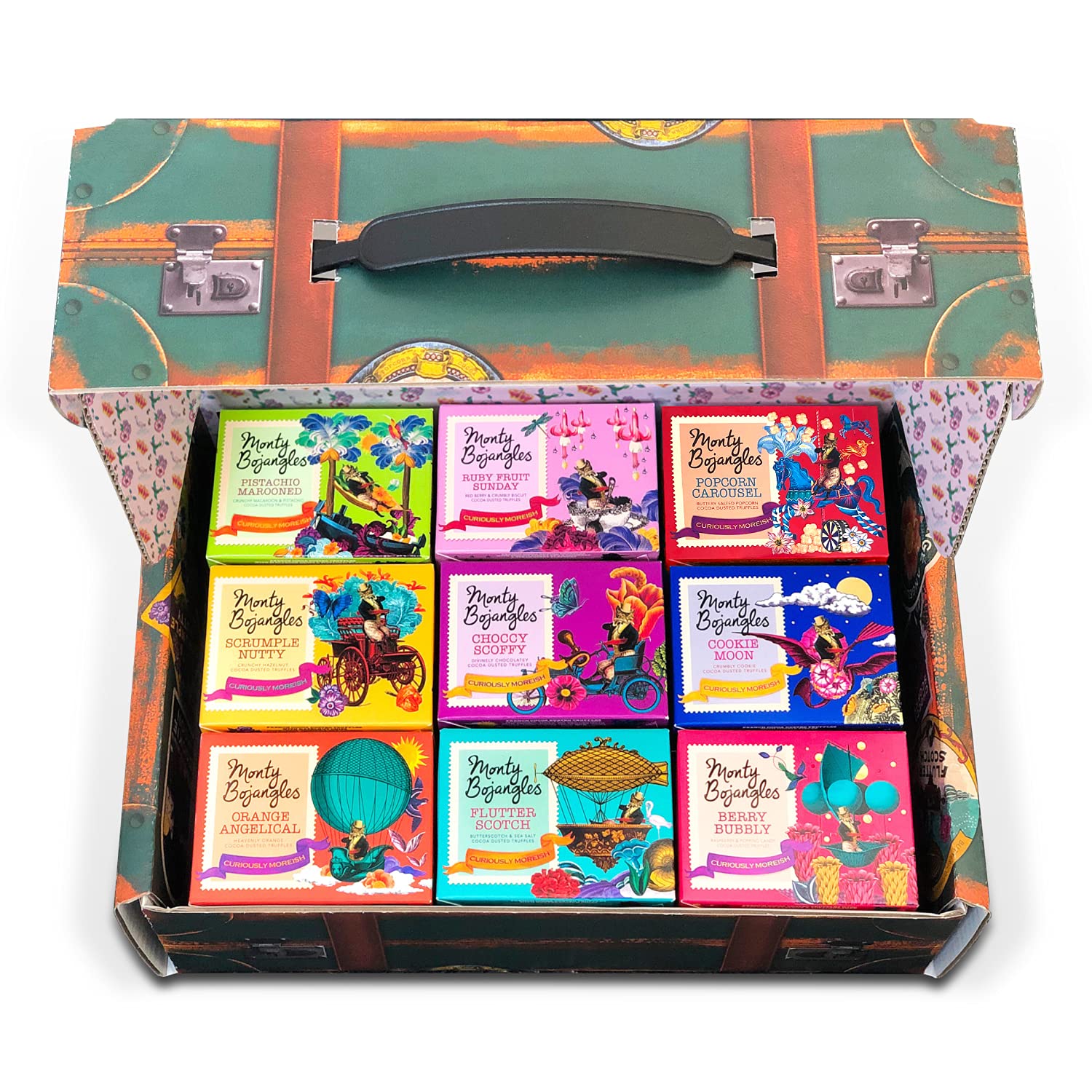 Truffle Trunk Cocoa Dusted Chocolate Truffles Hamper (9x3.5oz) - 9 ...