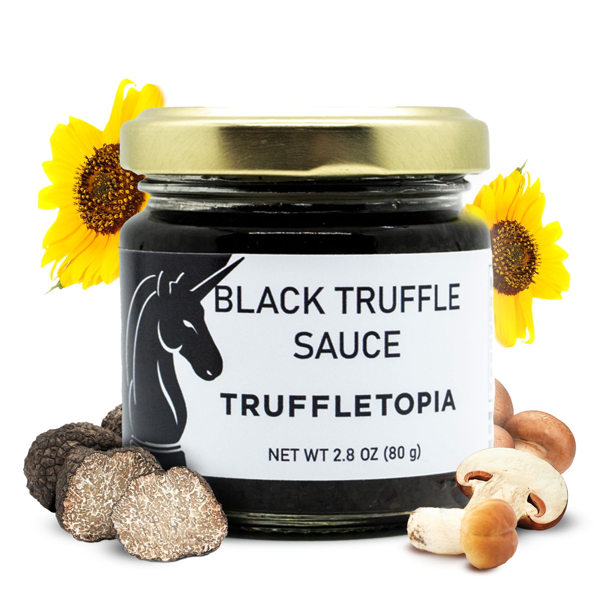 Truffletopia I Black Truffle MSF2 Sauce I With Real Black Truffles I Versatile Topping or ...