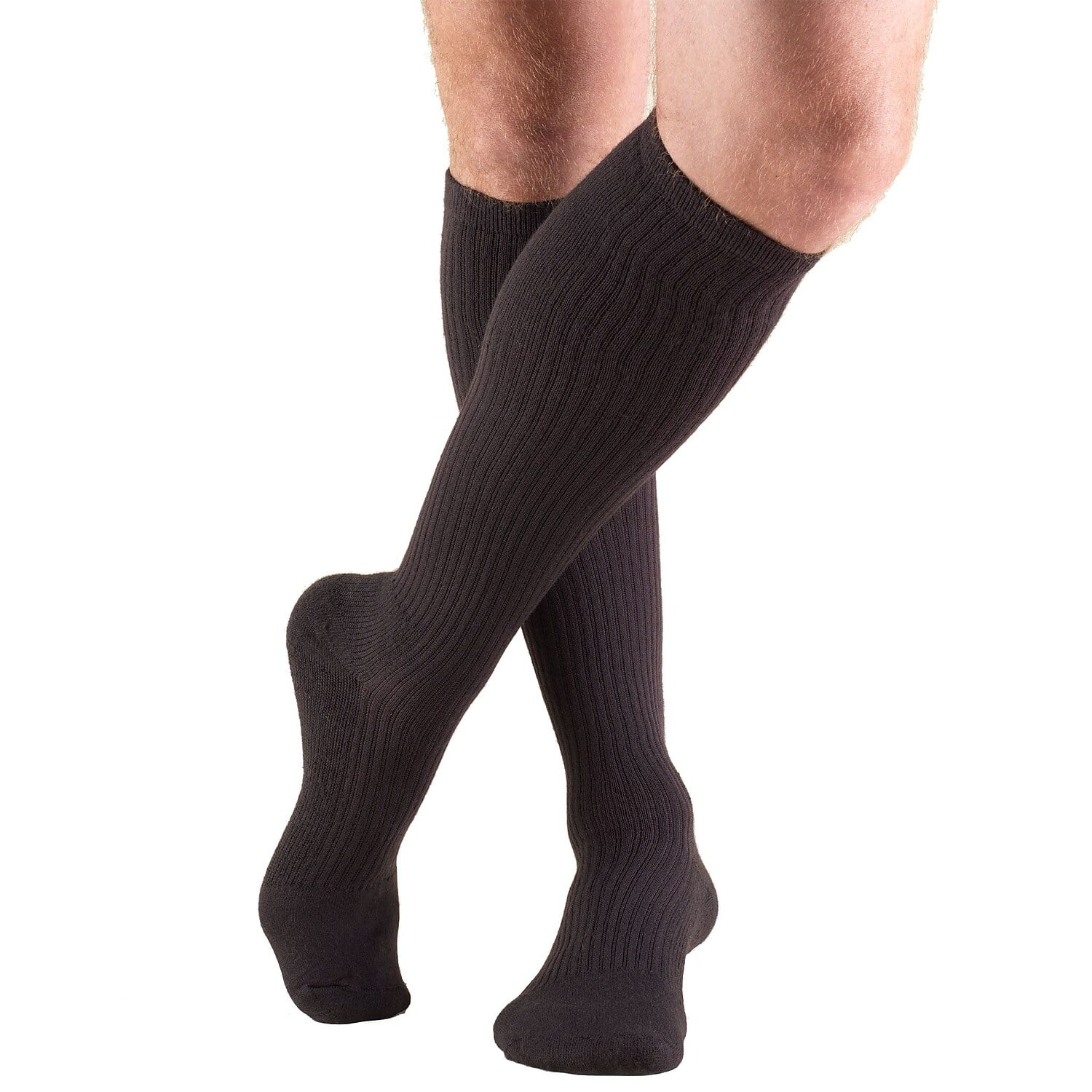 TRUFORM Medical Grade Compression Stockings, Casual Over Calf Support ...