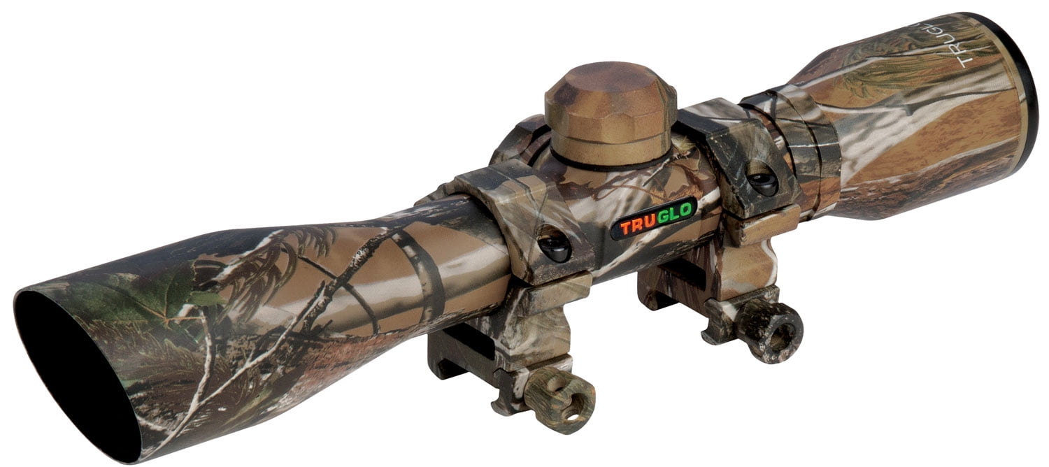 "Truglo Compact Scope 4x 32mm Obj, 22.5 ft @ 100 yds FOV, 1"" Tube ...