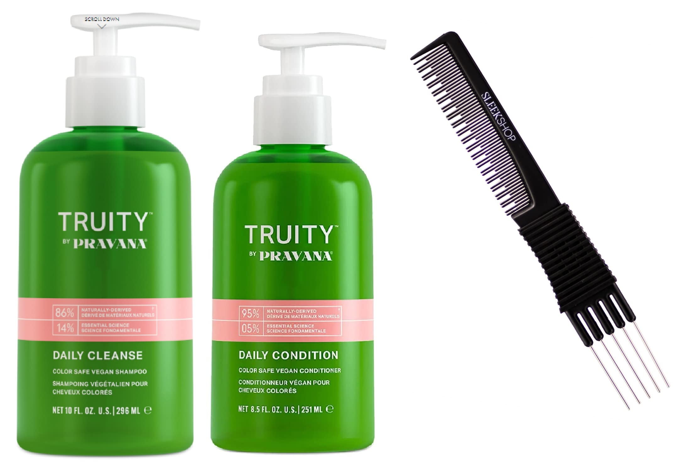 Truity by PRAVANA Shampoo & Conditioner DUO KIT, Hair Cleanse ...