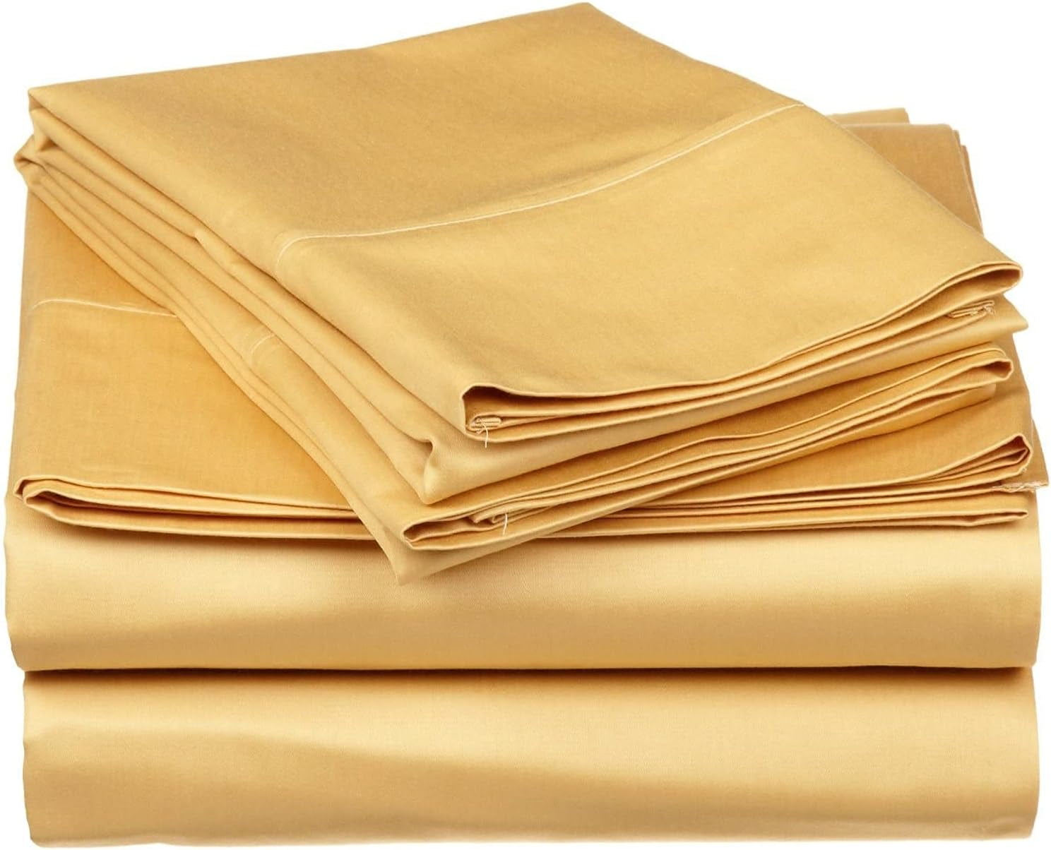 Truly 1000 Thread Count - 100% Egyptian Cotton King(76" X 80") Gold ...