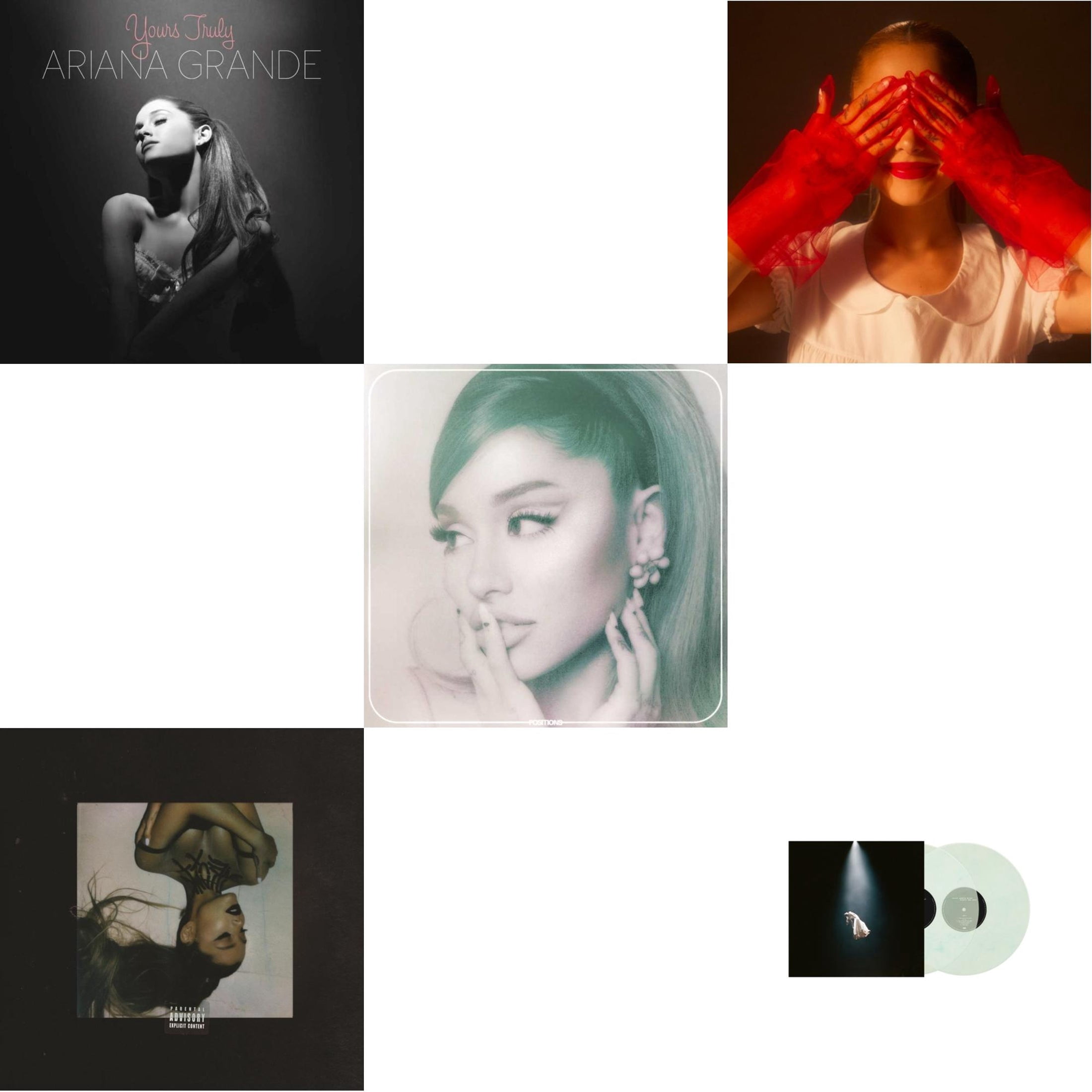Yours Truly (180G) & Thank U, Next & Positions (Coke Bottle Clear LP ...