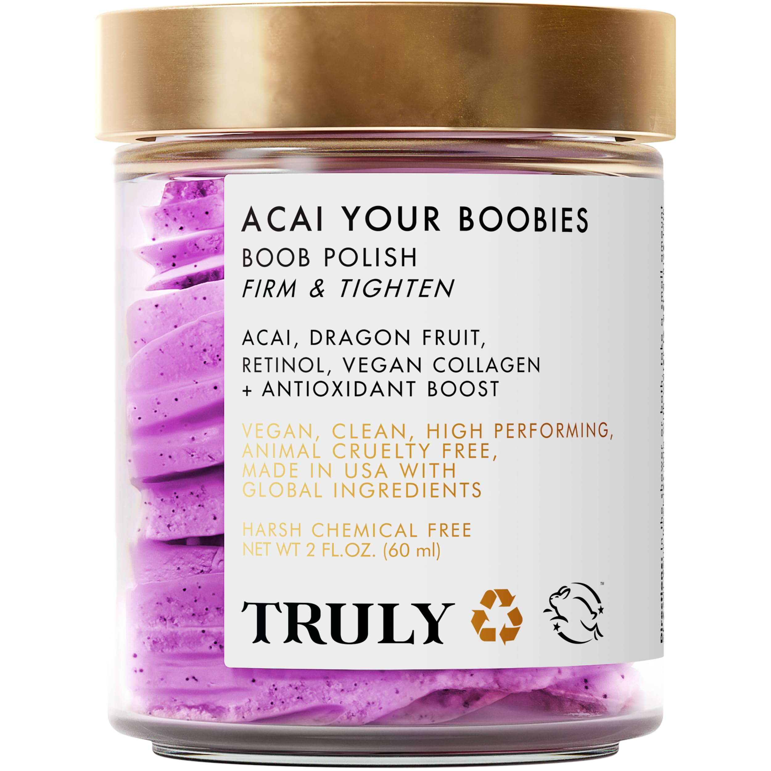 Truly Beauty Acai Your STF9 Boobies Polish - Exfoliating Body Scrub and ...