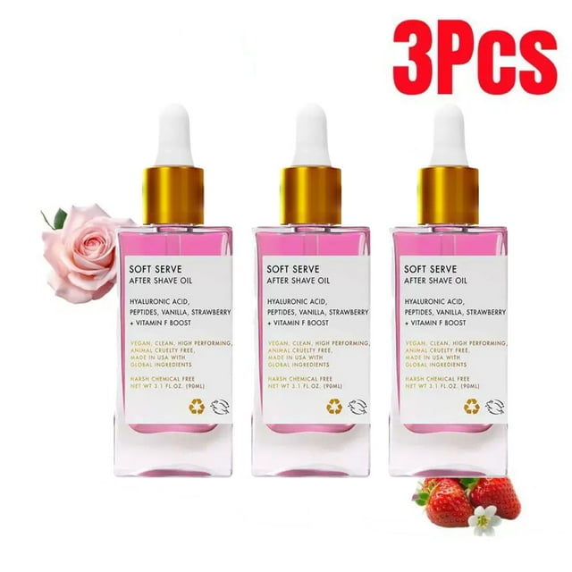 Truly Beauty Strawberry Vanilla After Shave Oil for Smooth Skin Post Shave 90ml,3pcs - Walmart.com