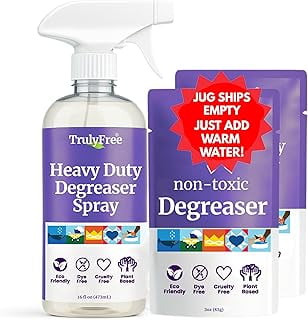 Truly Free Heavy Duty Kitchen Degreaser Spray (2-Pack); Powerful ...