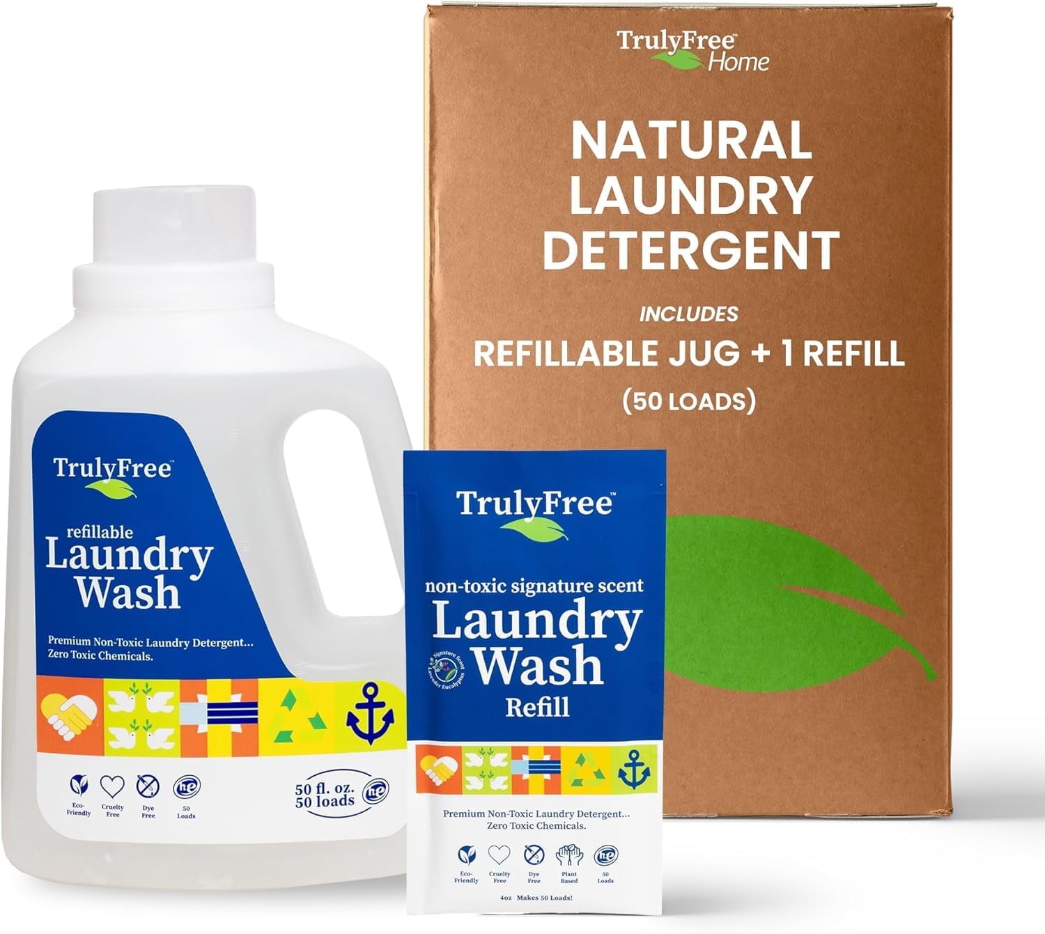 Truly Free Laundry Detergent, Sensitive Skin Safe, Baby Clothes ...