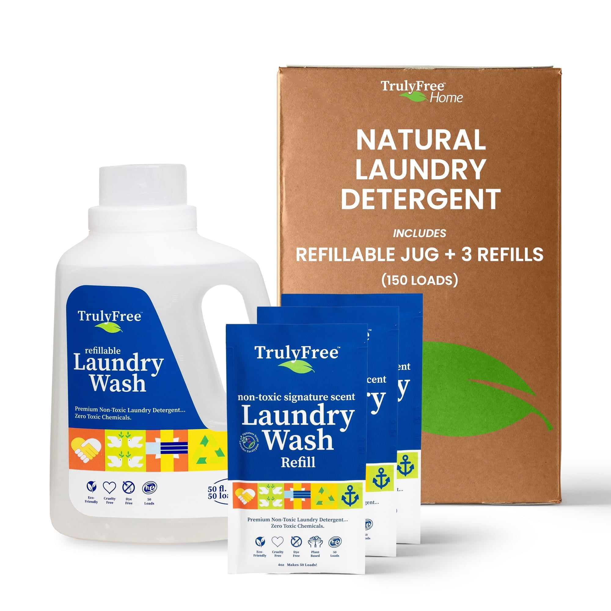 Truly Free Natural Hypoallergenic Clothes Soap, Powerful Fabric Liquid ...
