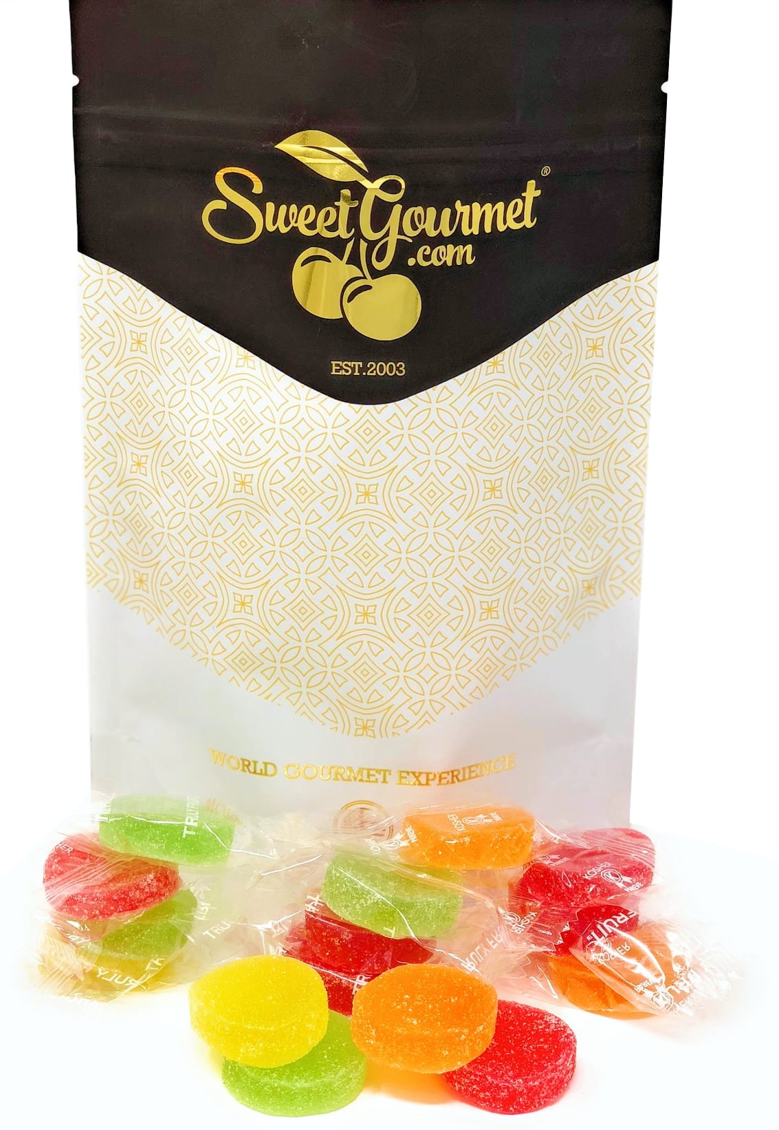 SweetGourmet Truly Fruit Wrapped Soft Jells Assorted Fruits Candy Fruit ...