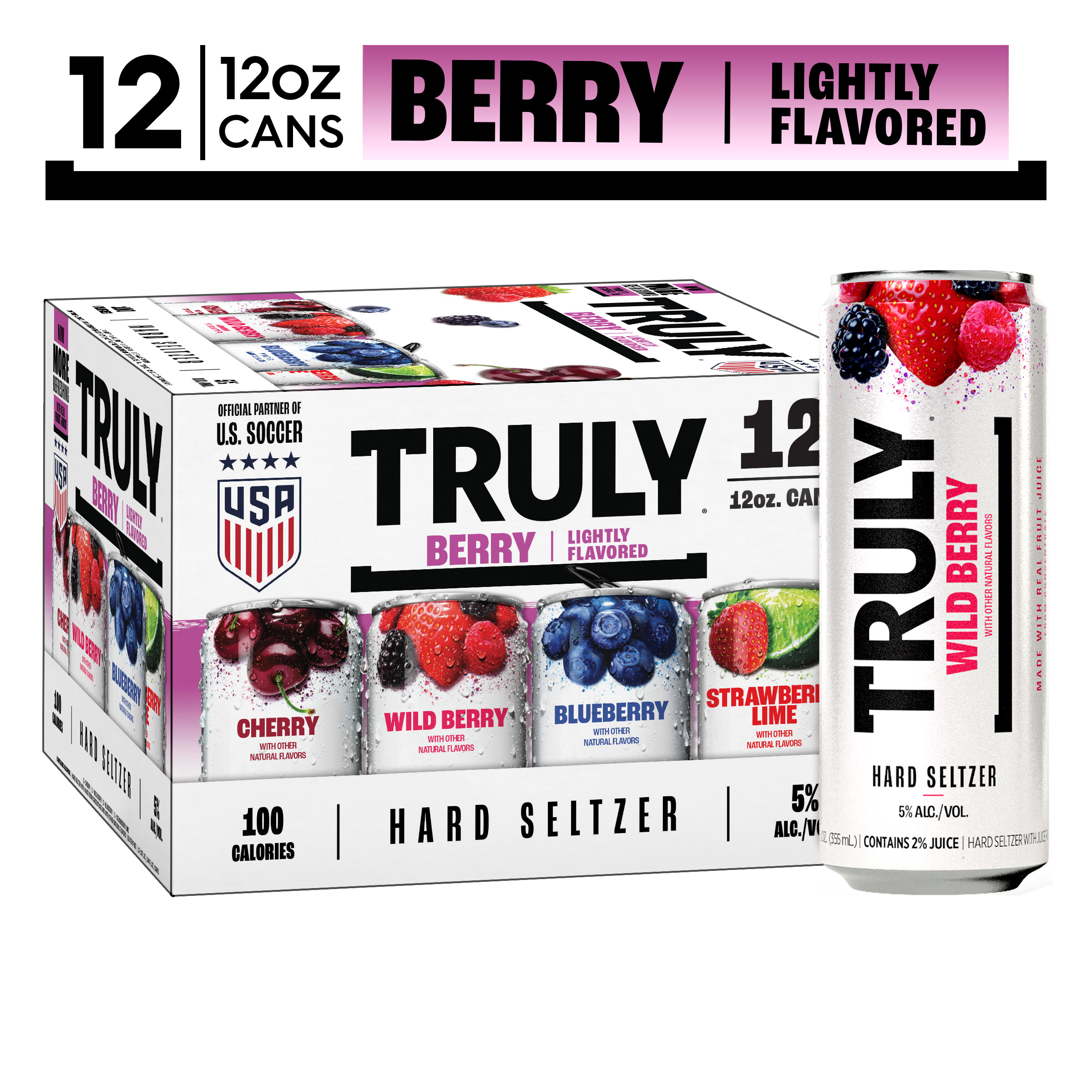 Truly Hard Seltzer Berry Variety Pack 12 Pack 12 Fl Oz Cans 5 ABV Truly Hard Seltzer Berry Variety Pack 12 Pack 12 Fl Oz Cans 5 ABV