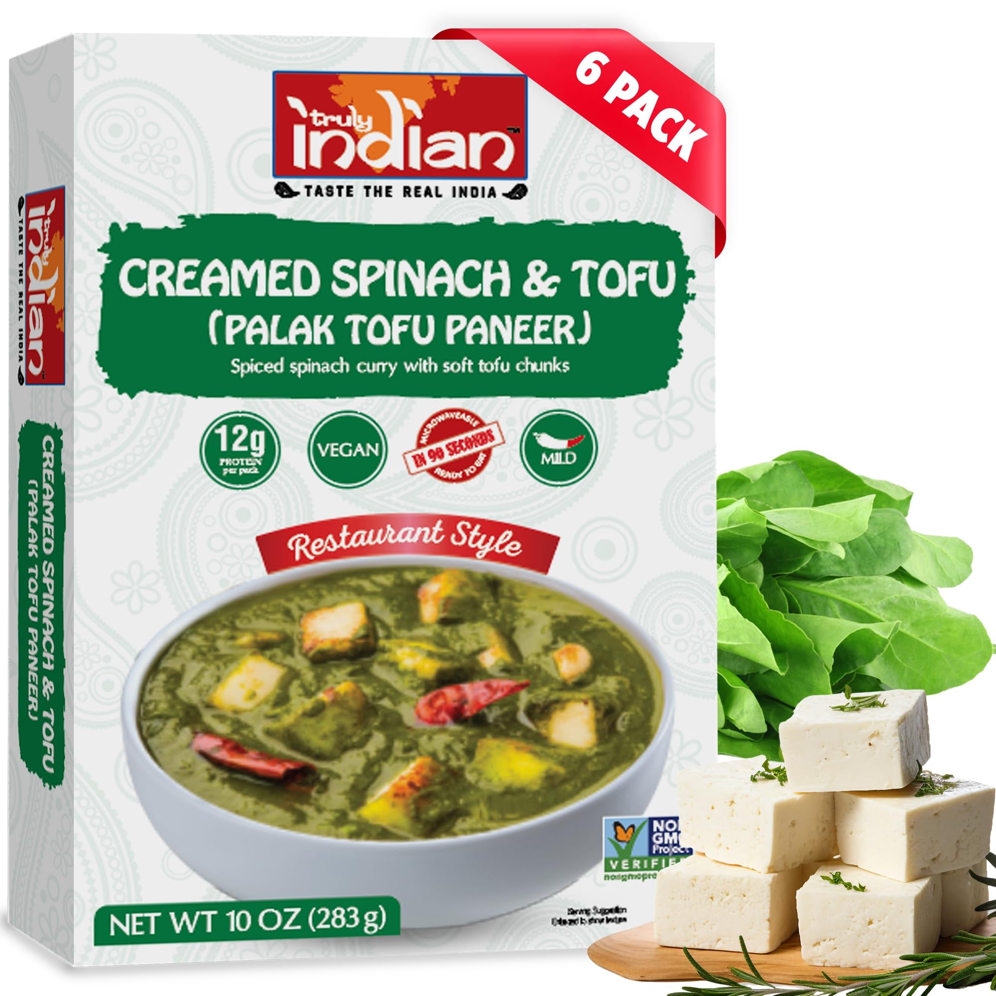 Truly Indian Creamed Spinach & Tofu Curry (Palak Tofu Paneer) | Vegan ...