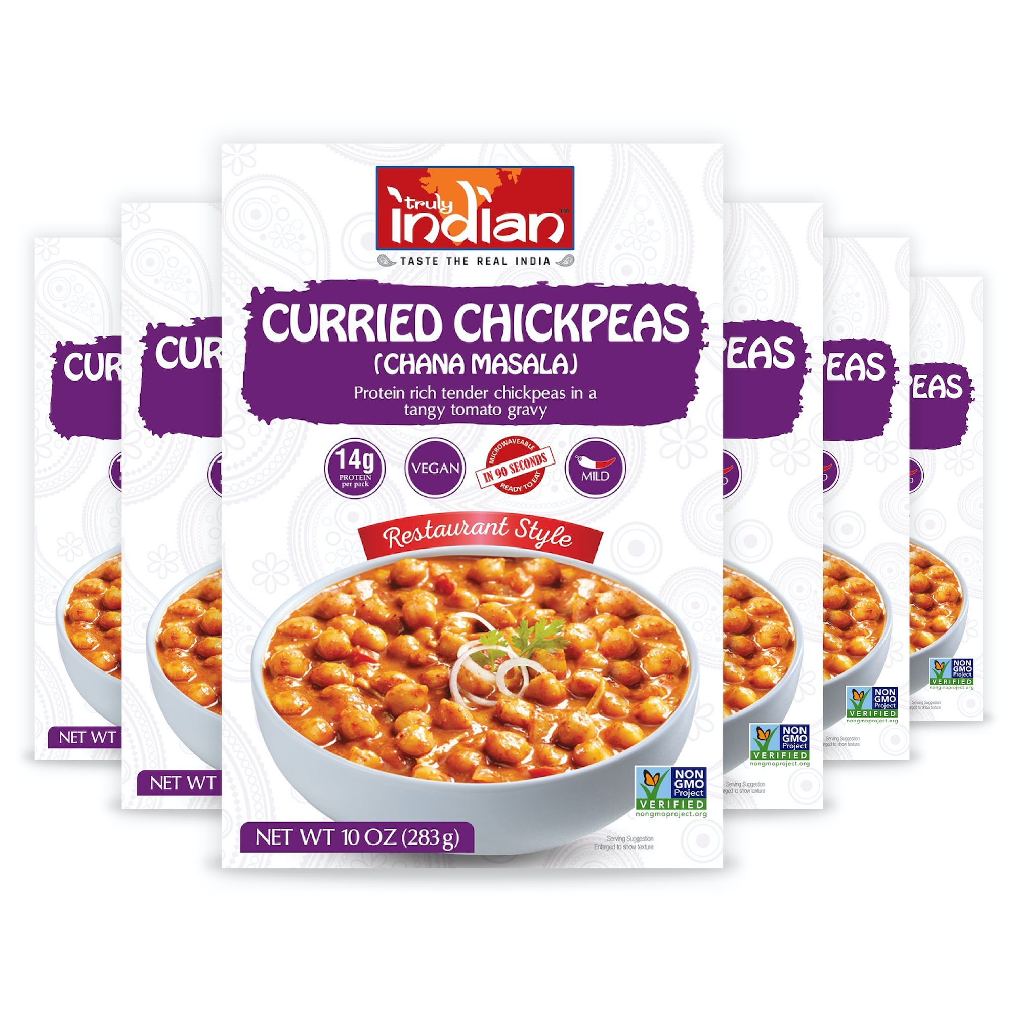 Truly Indian Curried Chickpeas (Chana Masala) 10 Ounce 6-Pack ...