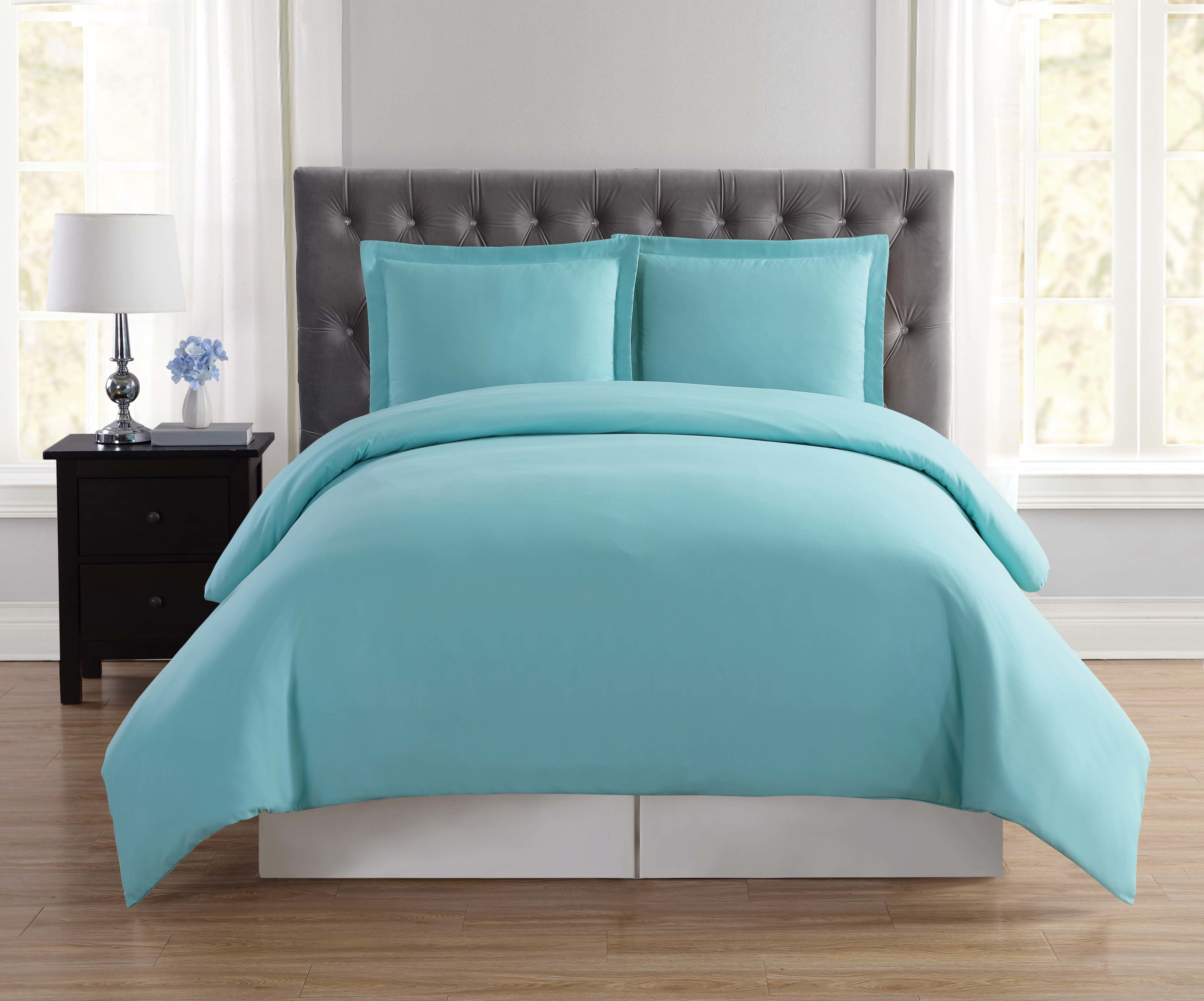 Truly Soft Everyday 100% Microfiber Polyester Turquoise 3-Piece Twin ...
