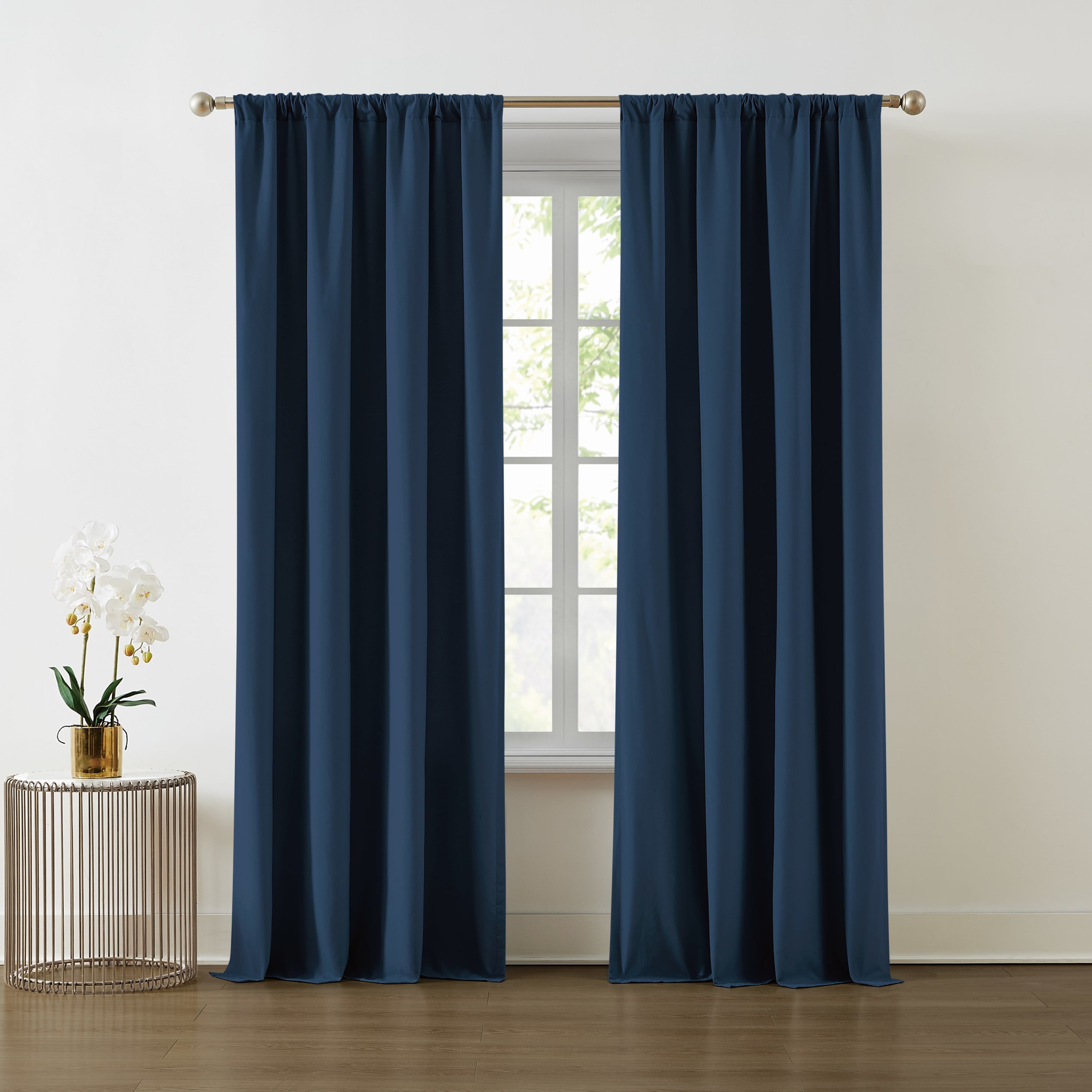 Truly Soft Everyday 100% Microfiber Polyester Dark Blue 2-Piece 50x84 ...