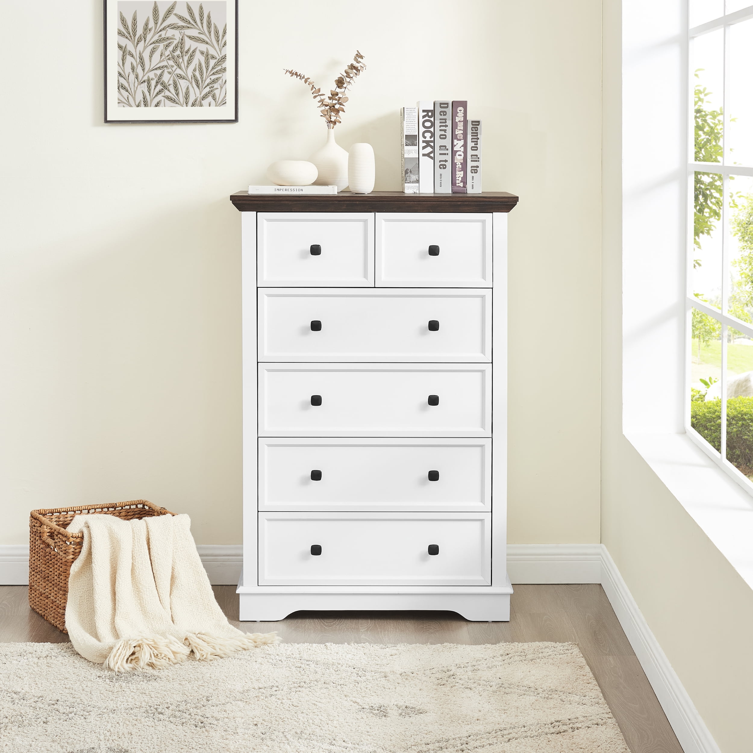 Free Shipping! TrumanPick 6 Drawer Dresser Wood Storage Chest for ...