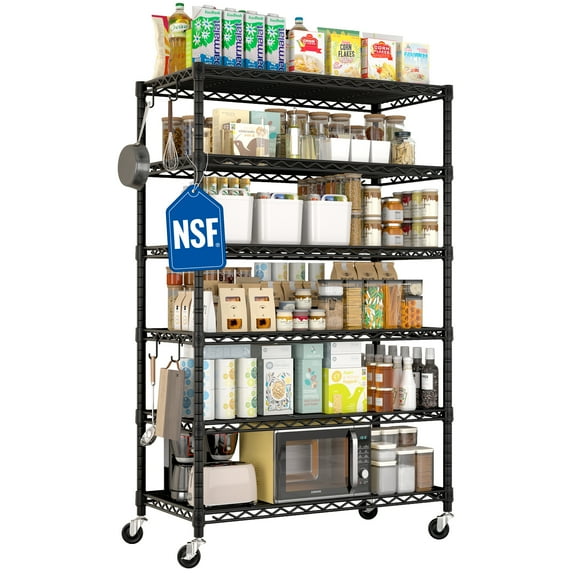 TrumanPick 6-Tier Wire Shelving 36"W x 16"D x 76"H Adjustable Storage ...