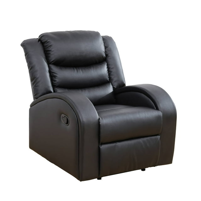 TrumanPick Manual Recliner Chair, No Rocker Sofa Chair Faux Leather ...