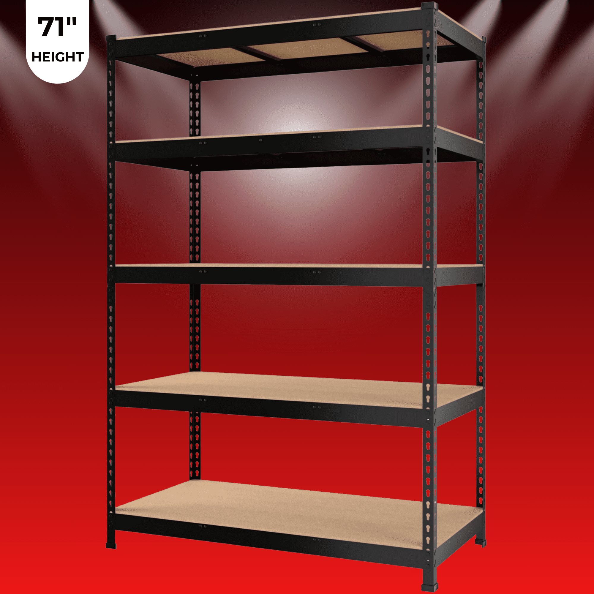 TrumanPick Metal Storage Shelves 5 Tier Garage Shelving Heavy Duty ...