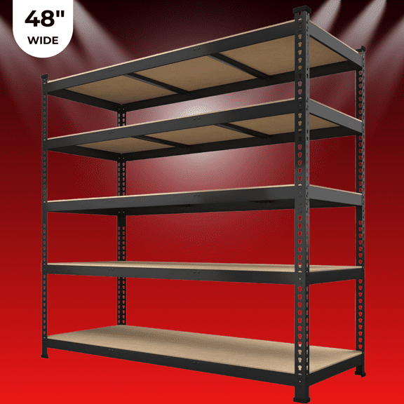 5 Tier Adjustable Metal Shelving Storage Rack,Storage Shelves,59.8 ...
