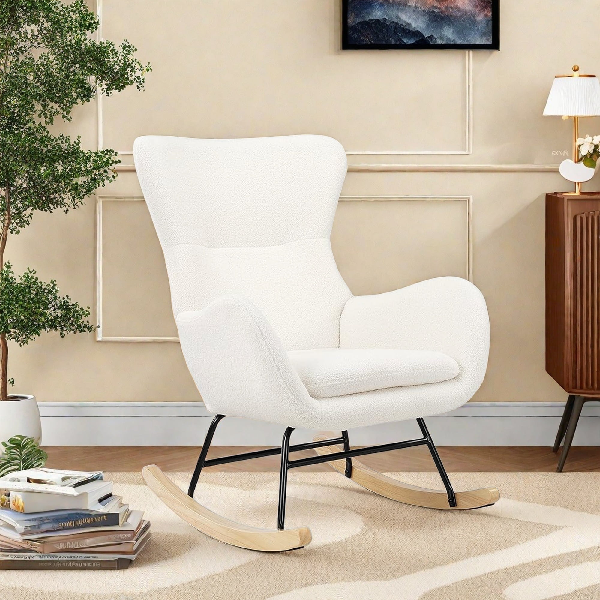 TrumanPick Nursery Rocking Chair Comfy Nursing Accent Chairs kids ...