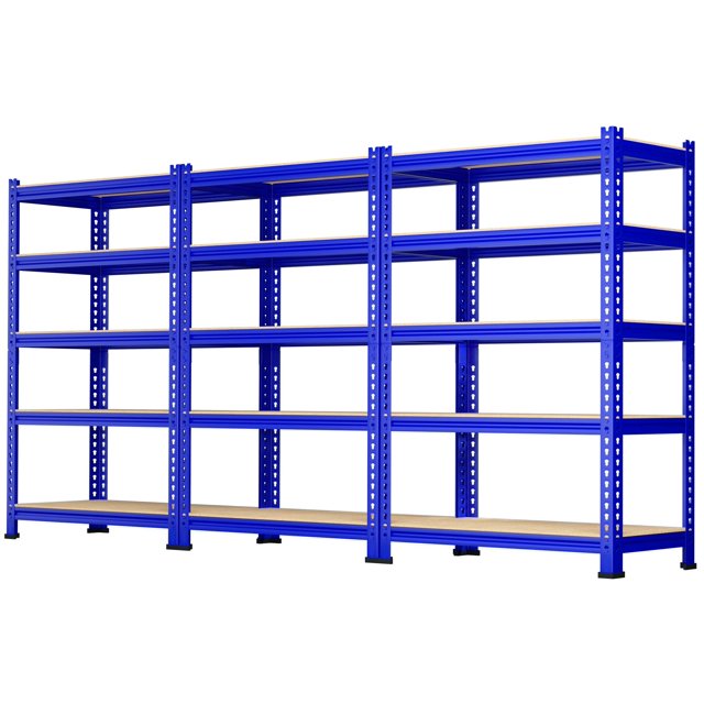 "TrumanPick 5-Tier Adjustable Metal Storage Shelf, 28""x12""x59"", Blue ...
