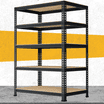 Slsy 5-Tier Adjustable Heavy Duty Steel Shelving Unit, 72"H x 36"W x 18 ...