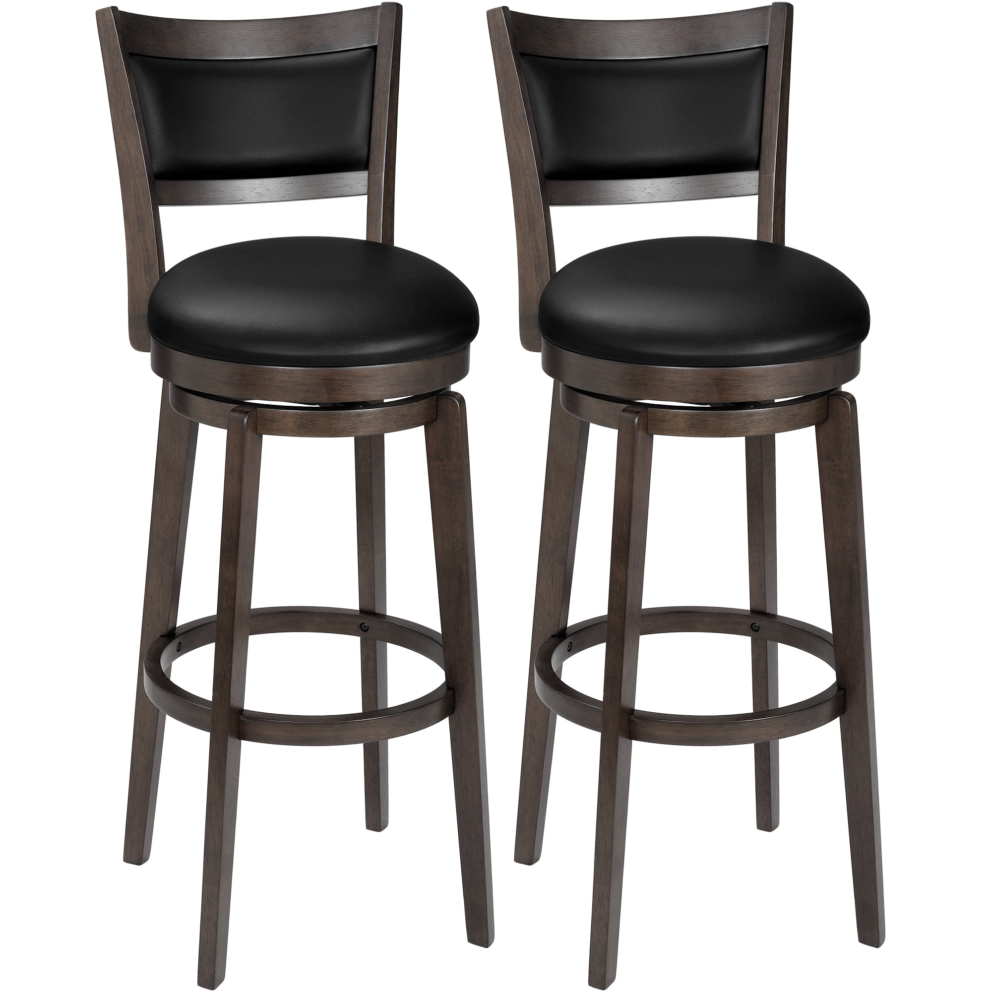 TrumanPick Bar Height Swivel Counter Height Barstool 34" Leather Bar ...