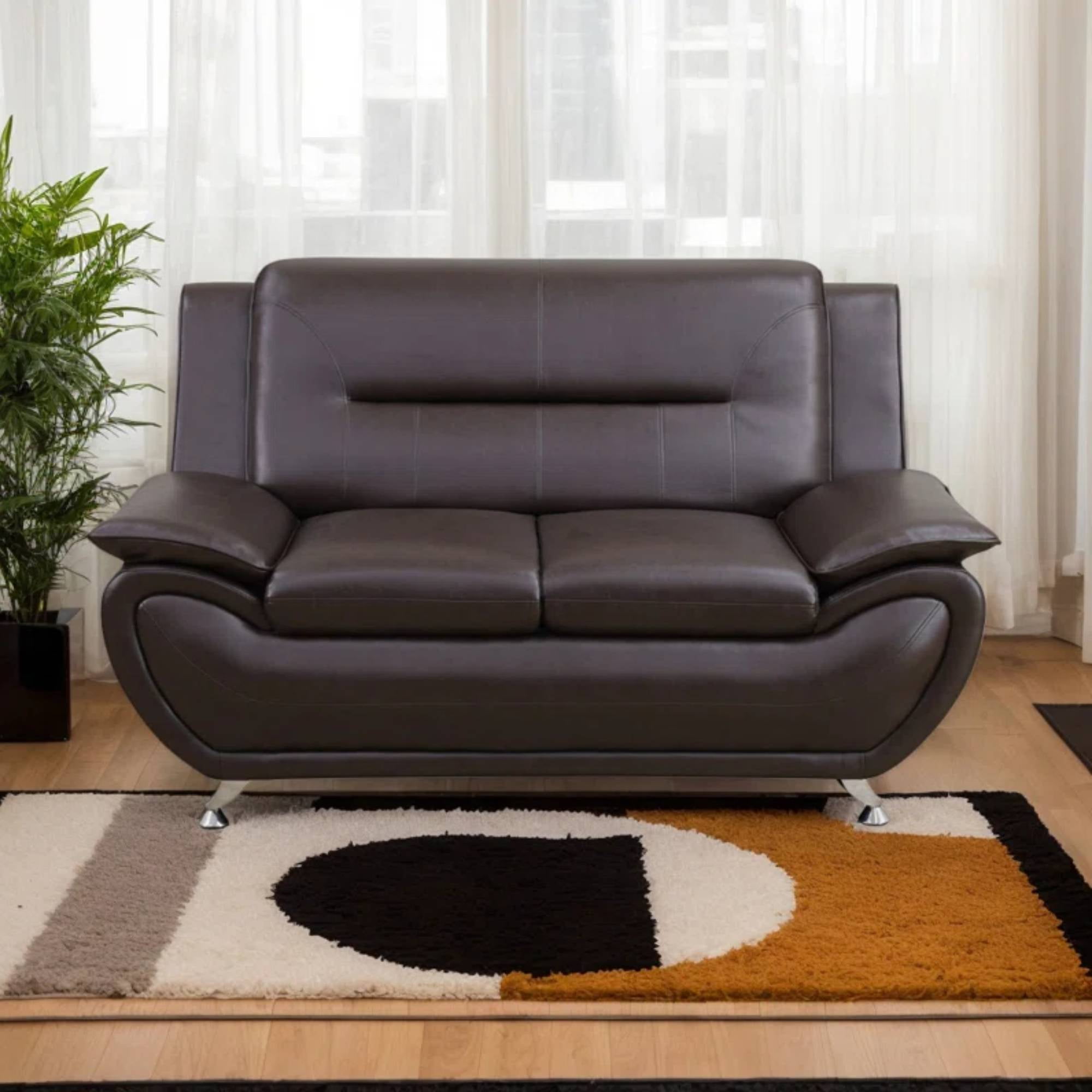 Trumanpick Leather 2 Seater Sofa Chair, Modern Comfy Sofa Couch for ...