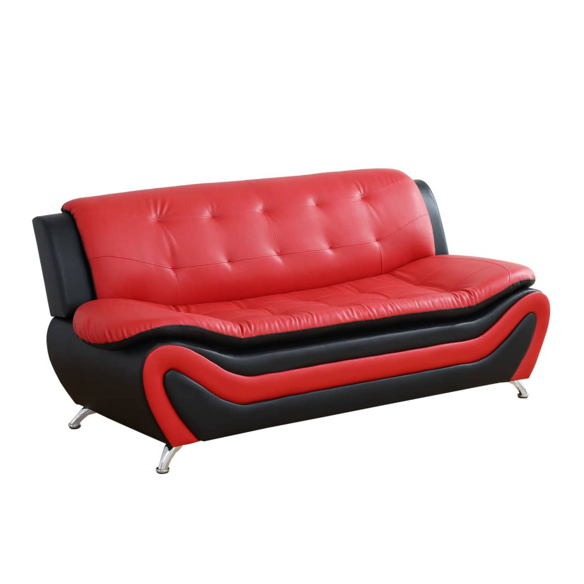 Trumanpick Leather 3-Seater Sofa Chair, Modern Comfy Sofa Couch for ...
