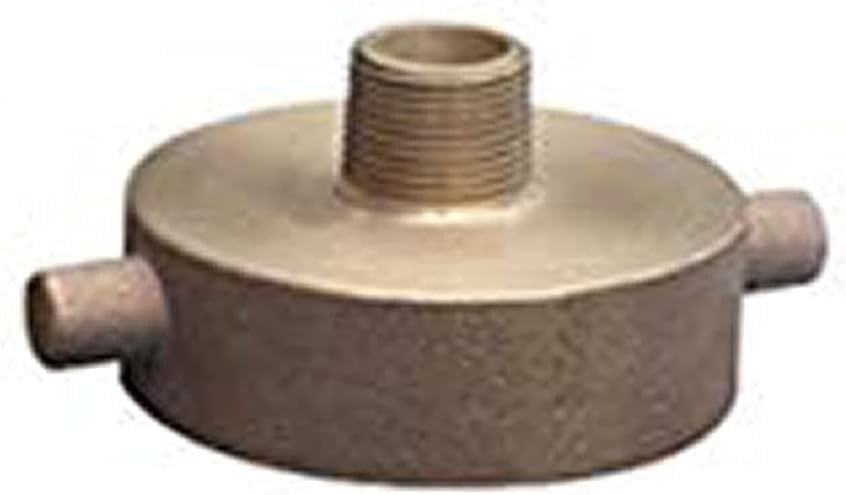 Trumbull 377-9001 "Low Lead" Brass Hydrant Adapter 2-1/2" NST (NH) Female x 3/4" GHT Male with ...