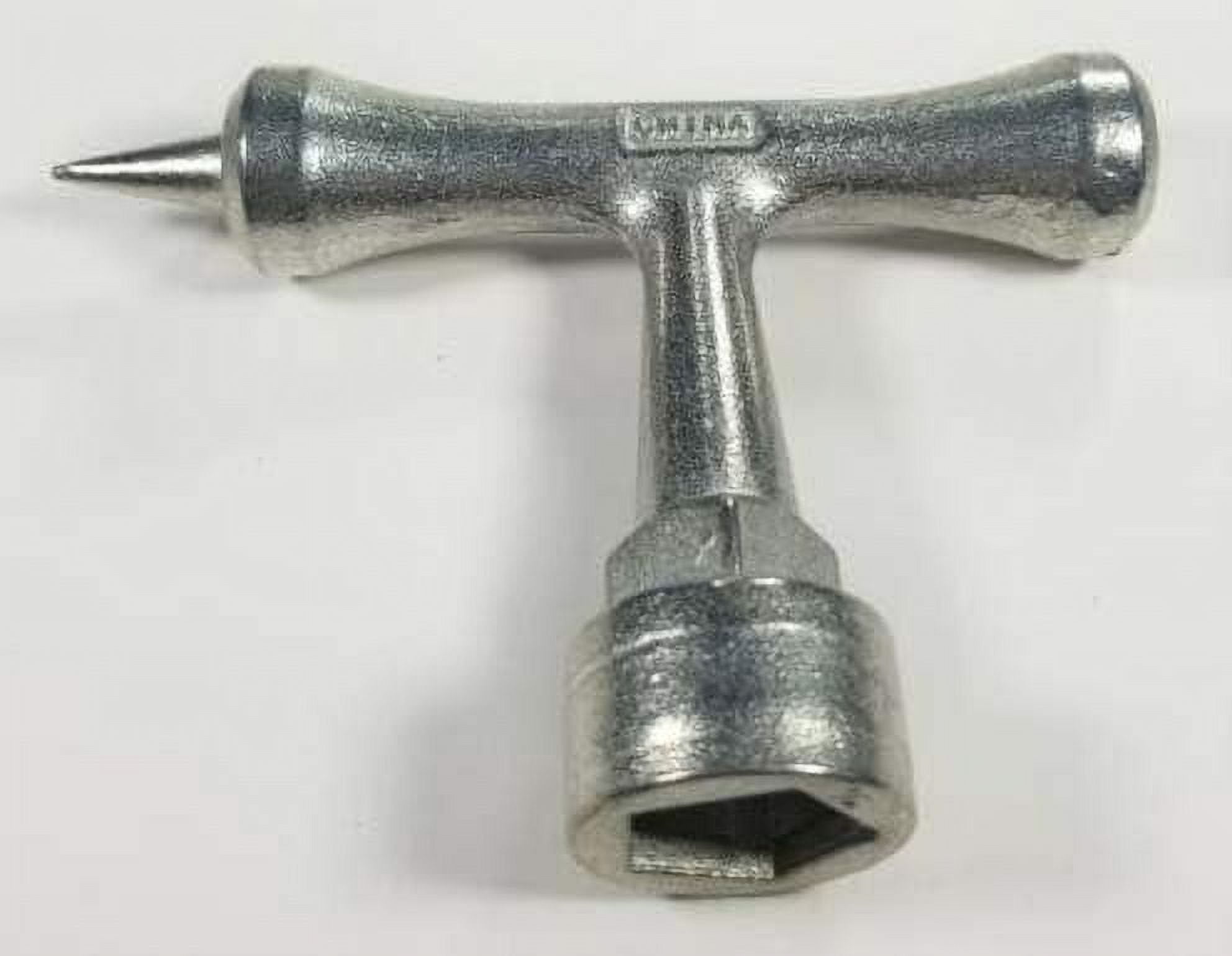 Trumbull HK-0 Curb & Meter Box Key/Wrench, Std Pentagon Nut w/Ice-Pick ...