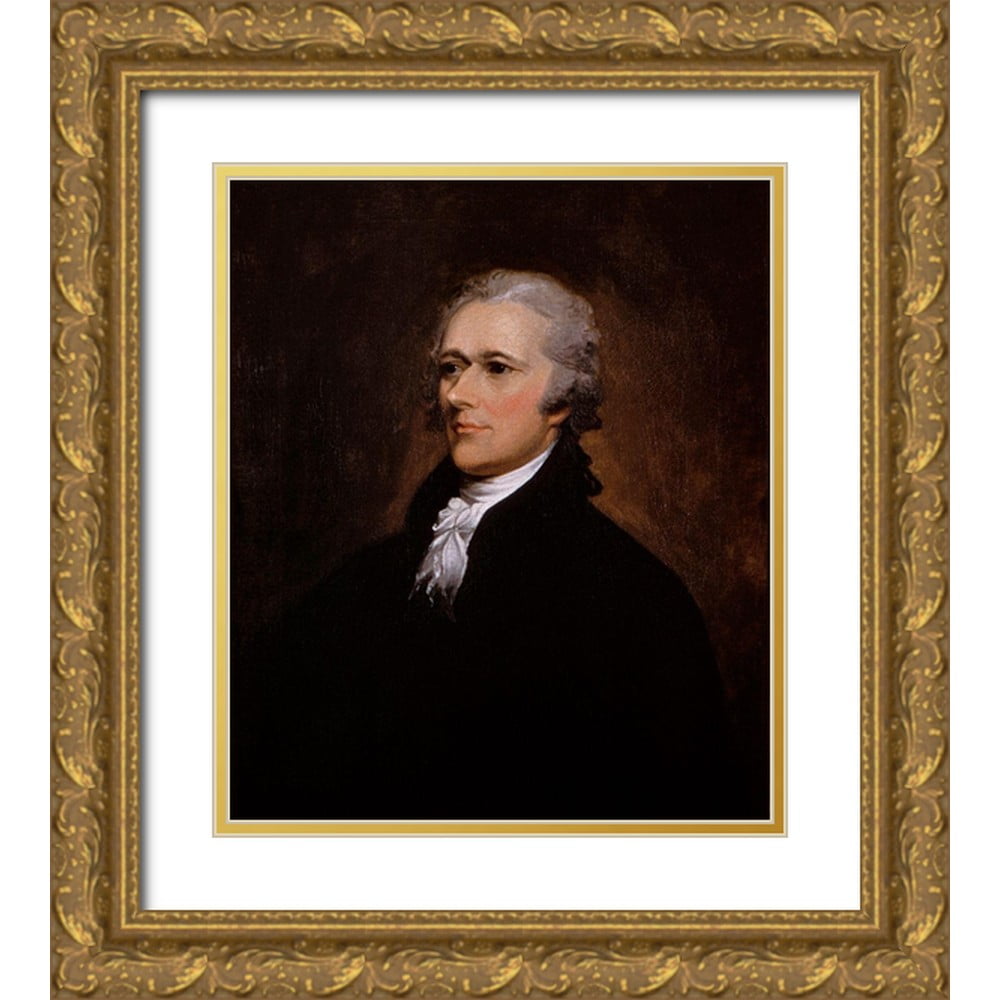 Trumbull, John 20x23 Gold Ornate Wood Framed with Double Matting Museum ...