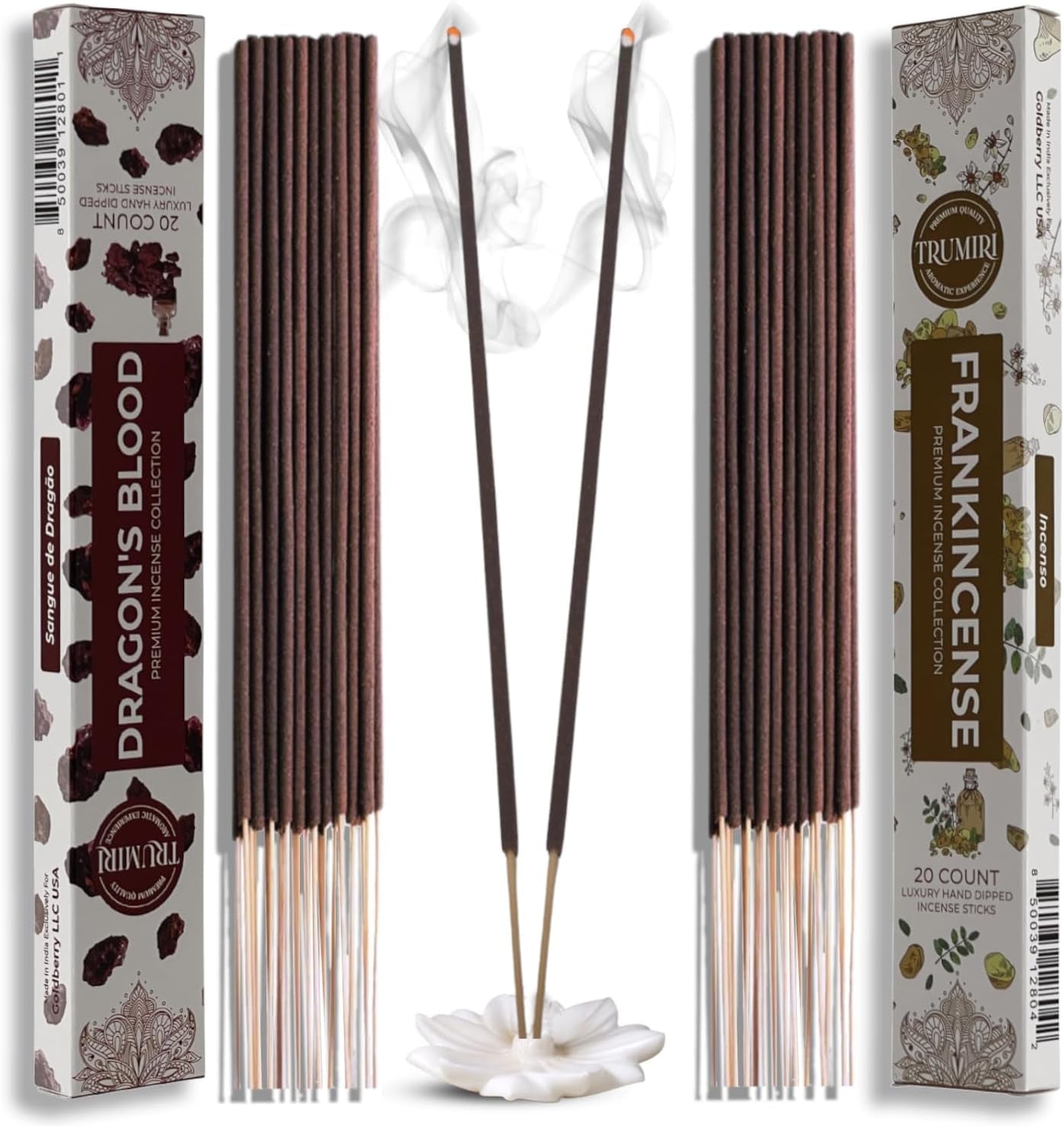 Trumiri Incense Sticks - Combo Pack of 40 Insence-Sticks - 20 Dragons ...