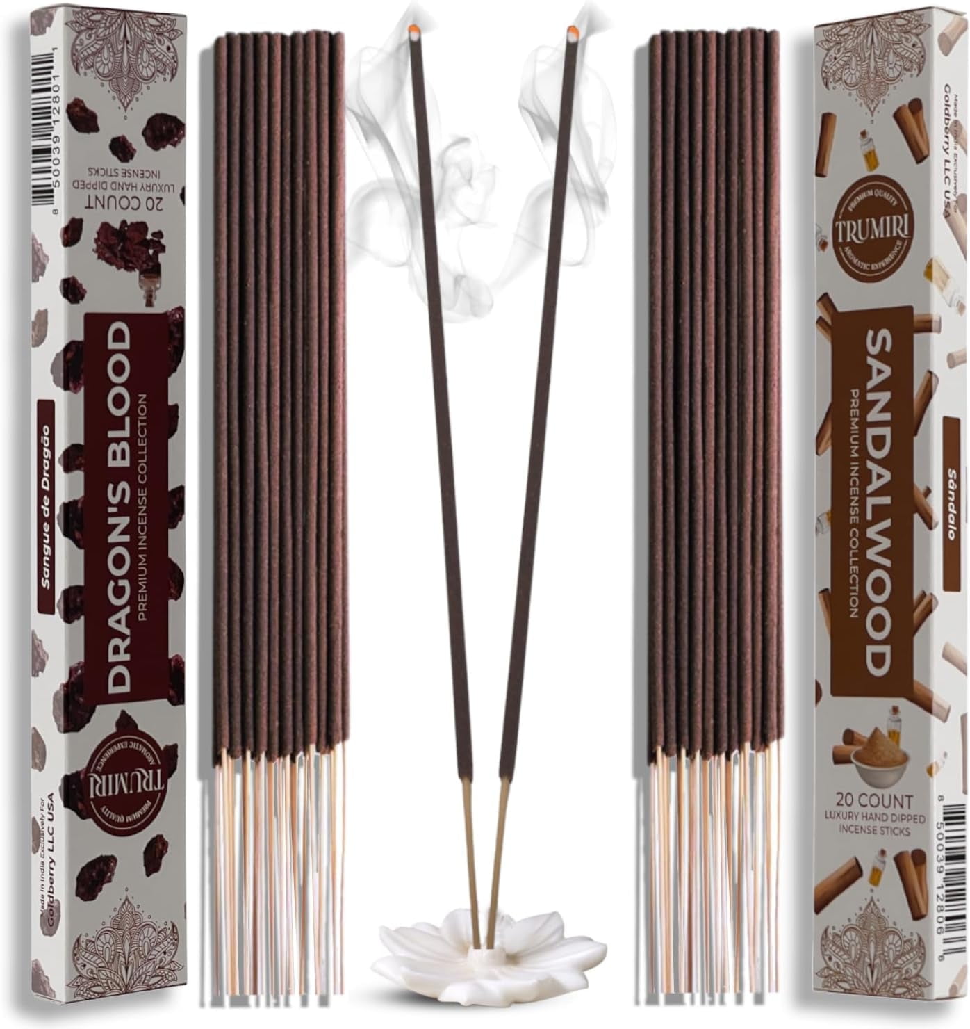 Trumiri Incense Sticks - Combo Pack of 40 Insence-Sticks - 20 Dragons ...