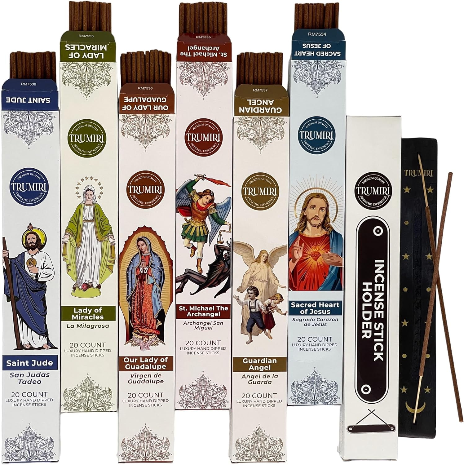 Trumiri Incense Sticks for Prayer - 120 ct - Sacred Heart & Archangel M ...
