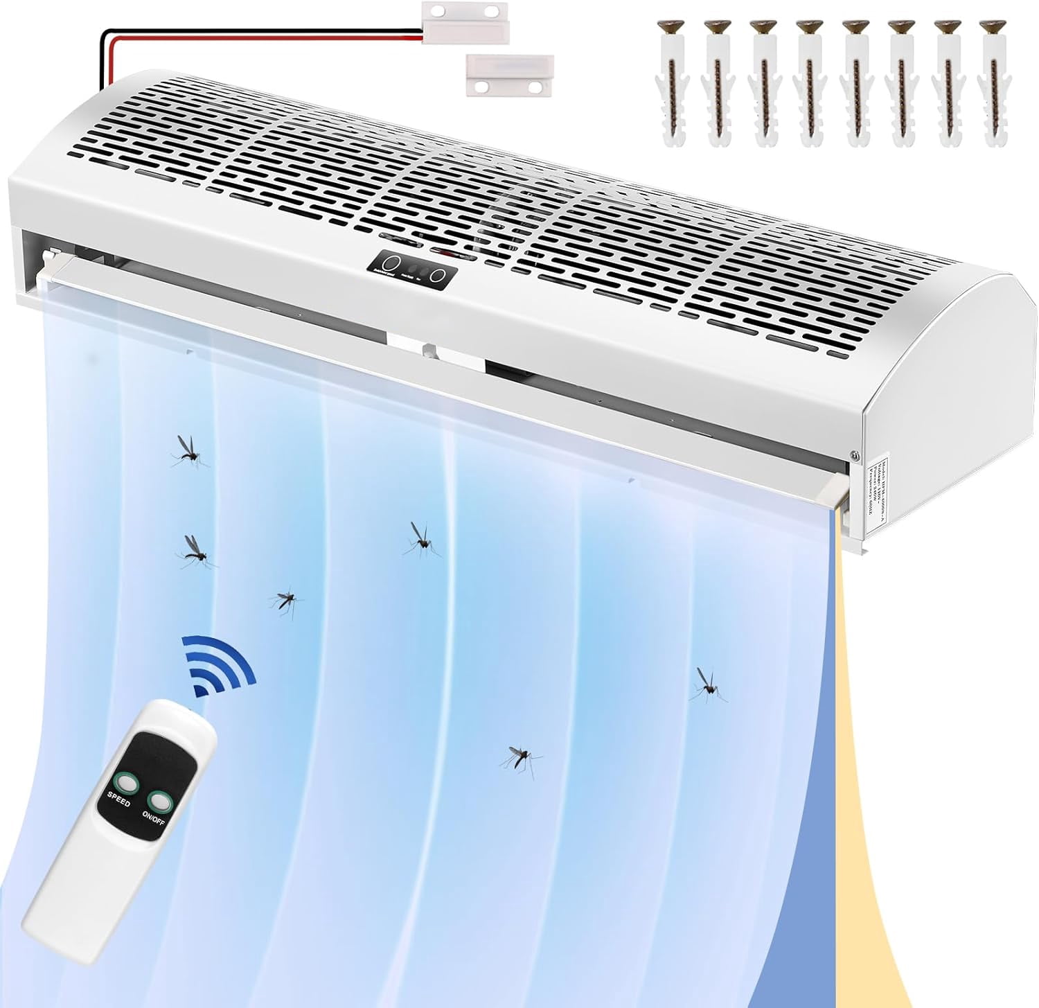 Trumoontree 36 Inch Air Curtain 【2024 NEW VERSION】 Magnetic Door Switch ...