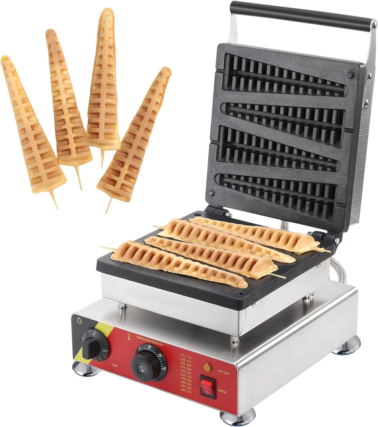 Trumoontree 4pcs Commercial Waffle Toaster waffle maker No-stick waffle ...