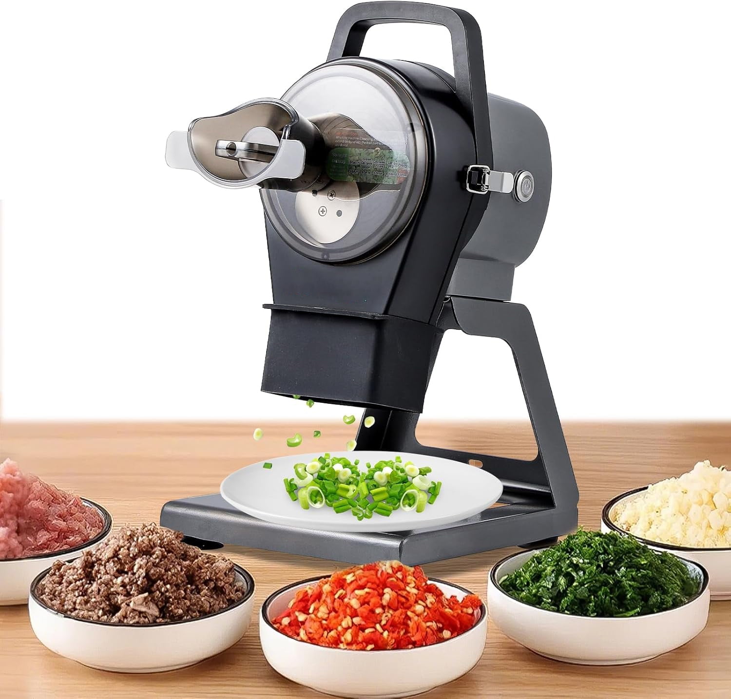 Trumoontree Commercial Scallion Slicer Spring Onion Chopper Electric ...