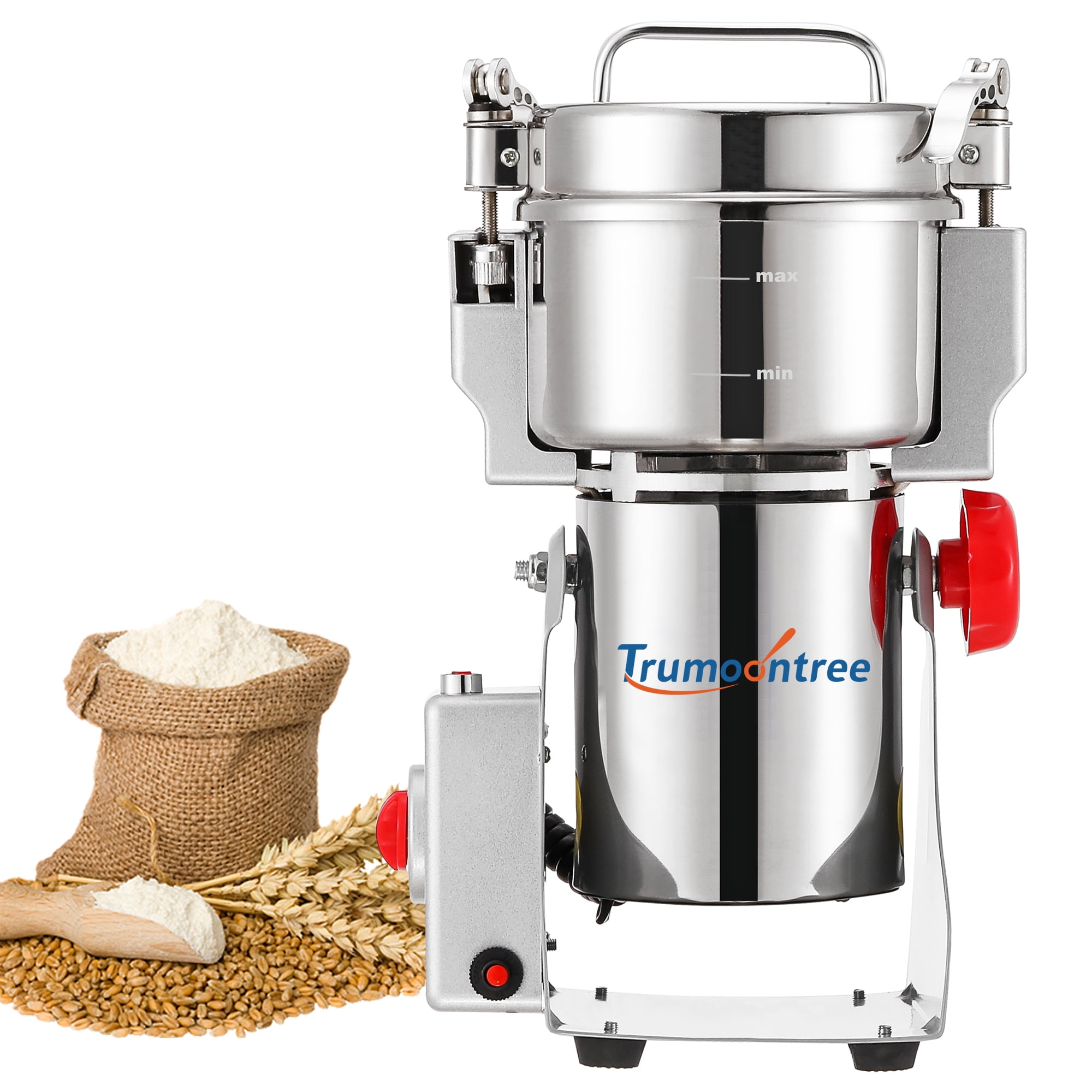 Trumoontree Grain Mill Grinder 700g Electric Commercial Spice Coffe ...