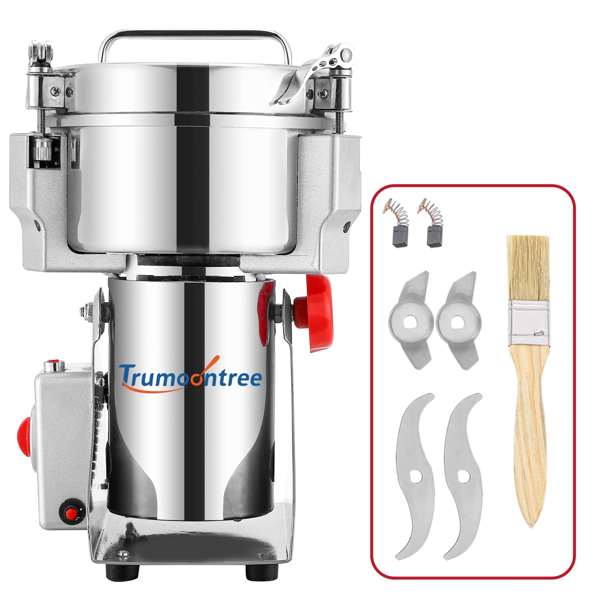 Trumoontree Grain and Spice Grinder Electric 2000g Commercial 1500W ...