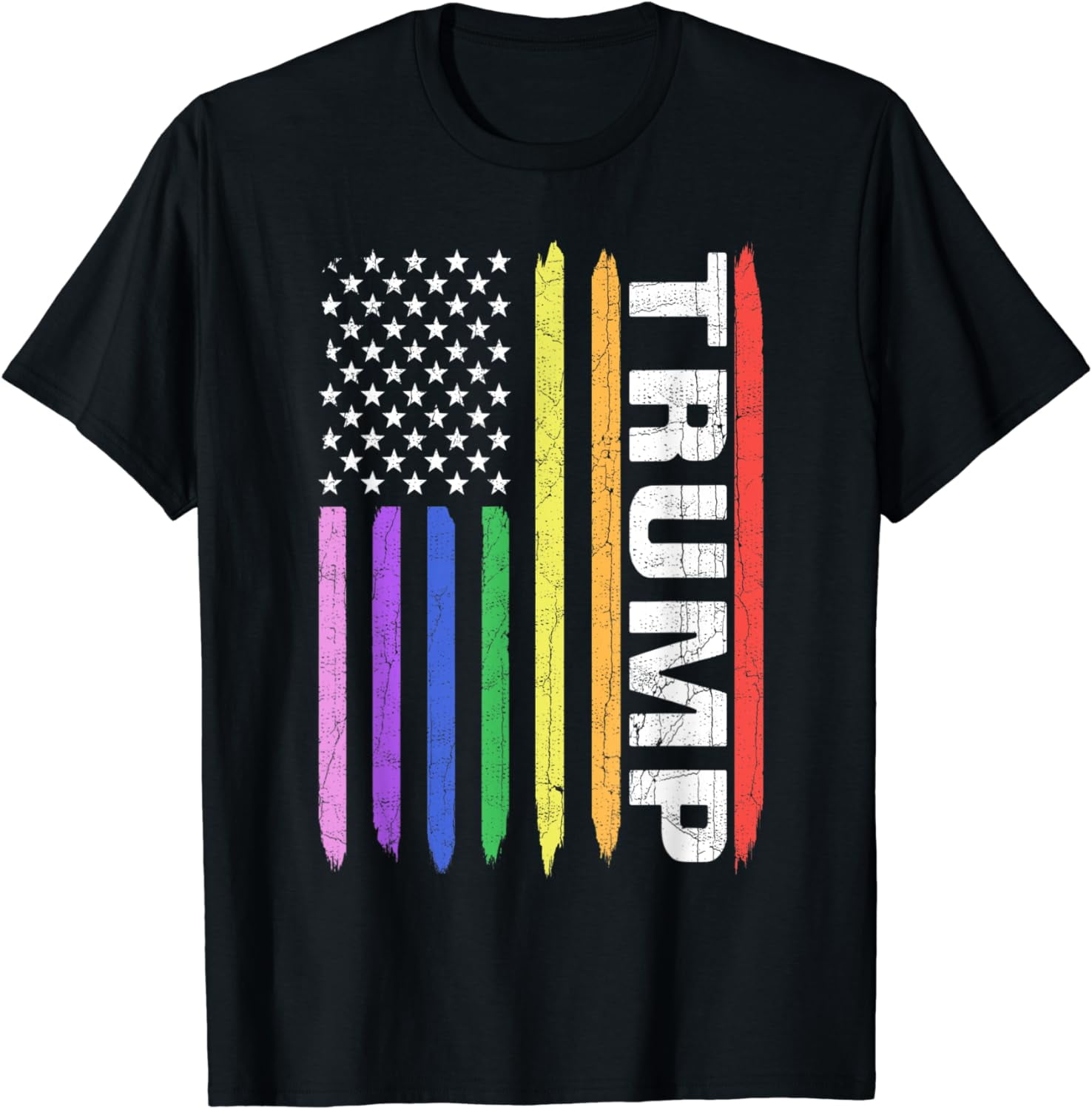 Trump 2020 Rainbow Flag Gay Lgbt Lgbtq Lbgt T-Shirt - Walmart.com