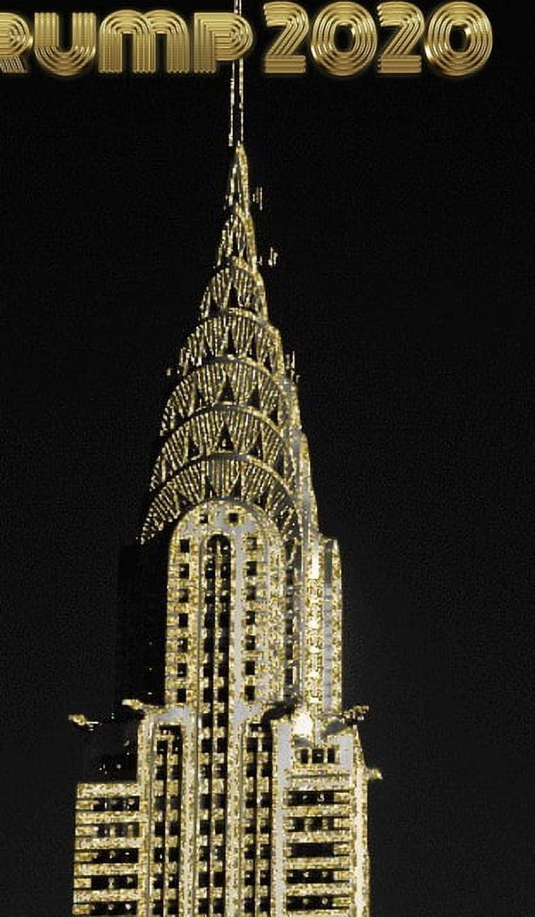 Trump-2020 iconic Chrysler Building Sir Michael writing Drawing Journal ...