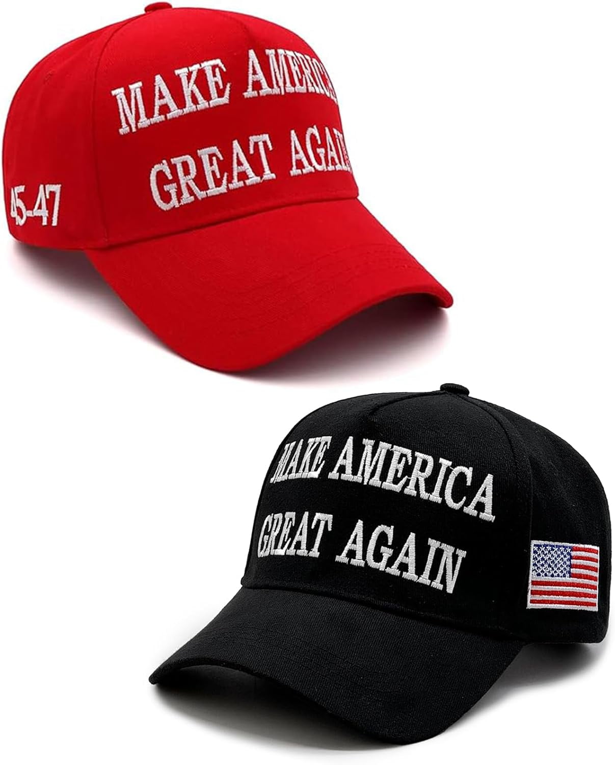 Trump 2024 MAGA Hat, Make America Great Again Cap, USA Flag Embroidered ...